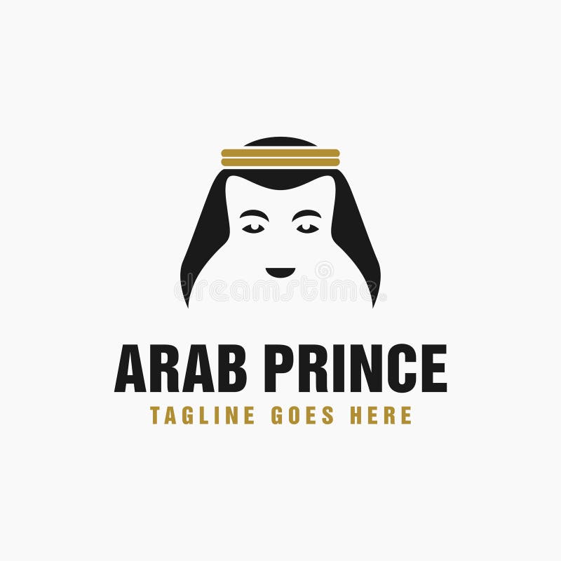 Saudi Arabia Prince or King Logo Stock Vector - Illustration of arabian ...