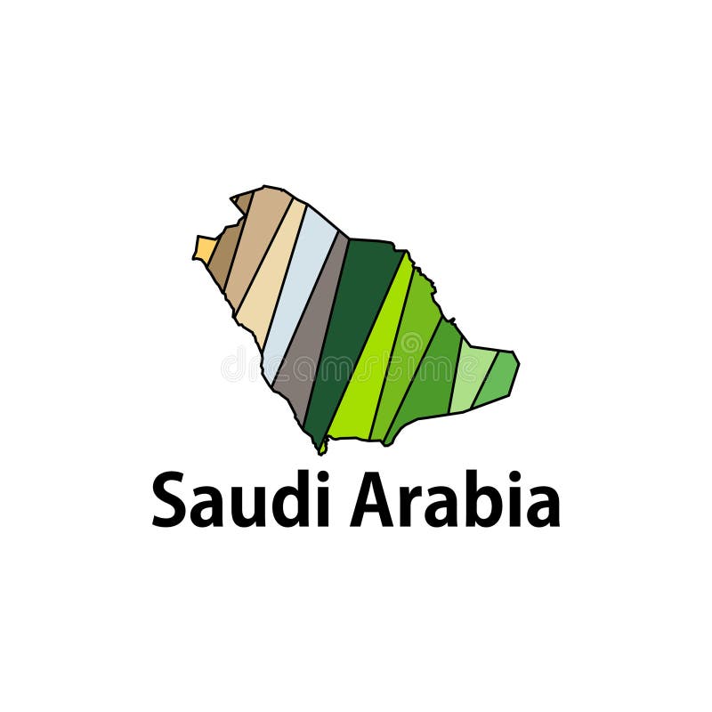 Saudi Arabia Regions Map, Vector File Map of Saudi Arabia, Green ...