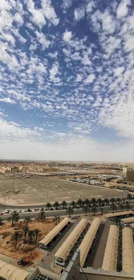 Saudi Arabia Sky Clouds Beautiful Construction Concrete Sky Stock Photo ...