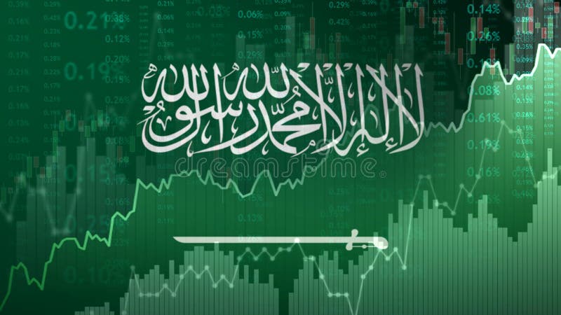 Saudi Arabia Stock Market Growth and Financial Data Visualization Stock ...