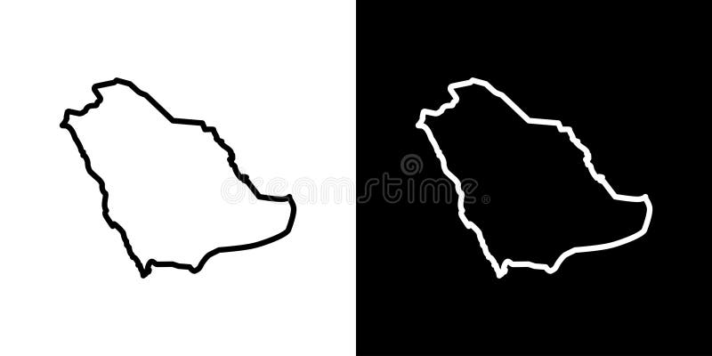 Saudi Arabia Thin Line Vector Icon Set Stock Illustration ...