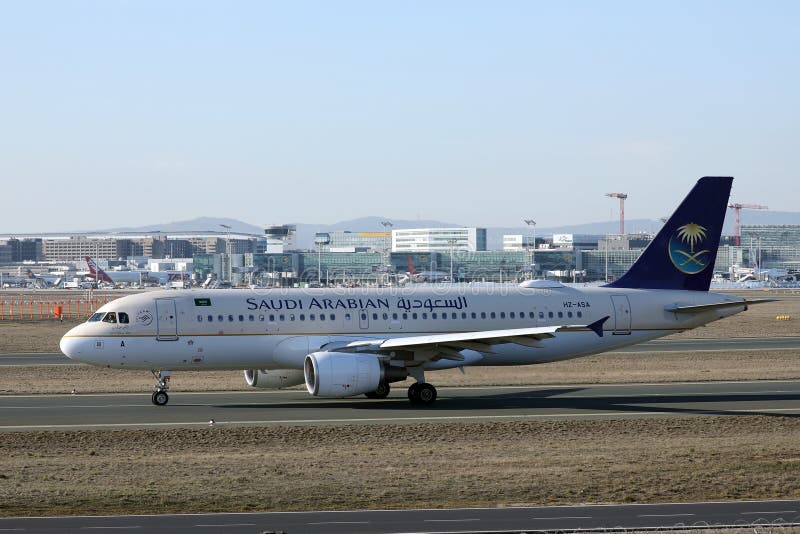 Saudi Arabian Airlines Plane Editorial Stock Photo - Image of boeing ...