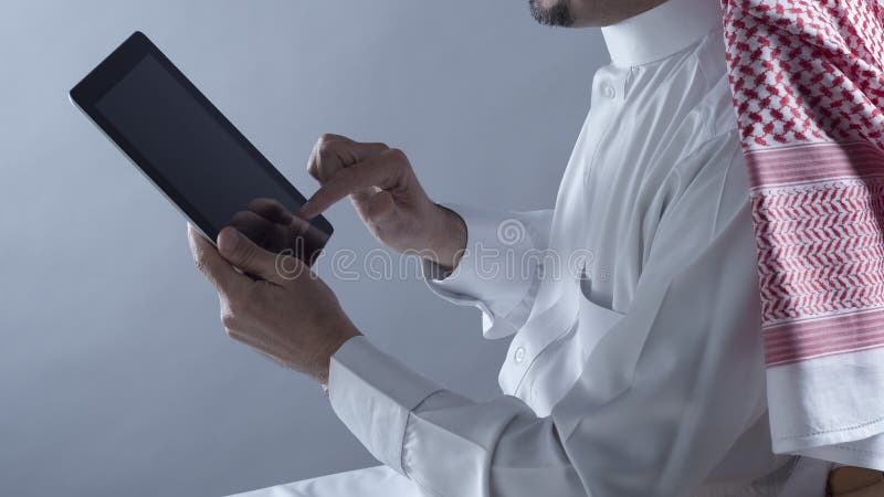 166 Saudi Man Holding Tablet Stock Photos - Free & Royalty-Free Stock ...