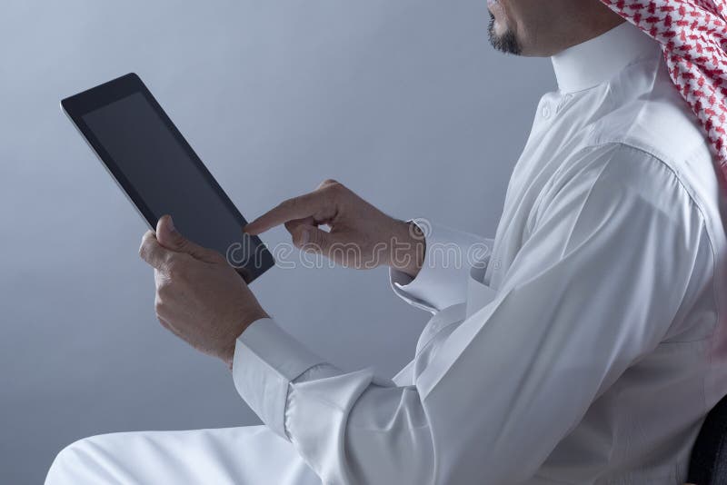 166 Saudi Man Holding Tablet Stock Photos - Free & Royalty-Free Stock ...