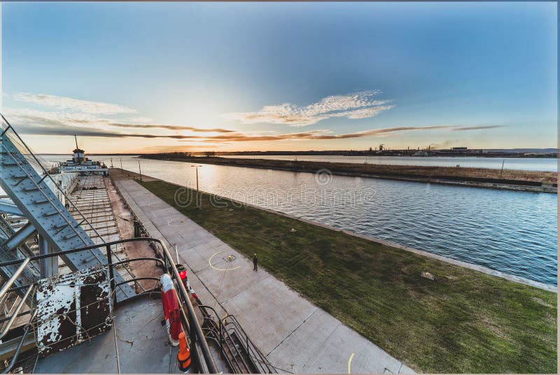 Sault Locks stock image. Image of superior, locks, huron - 174362547
