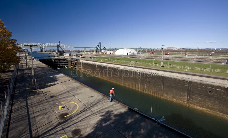 Soo Locks stock photo. Image of lakes, rapids, falls, sault - 1059442