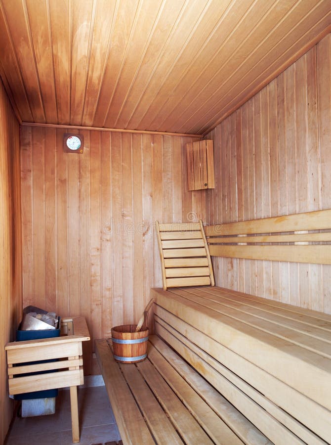 Finnish sauna stock image. Image of leaf, comfortable - 16170311