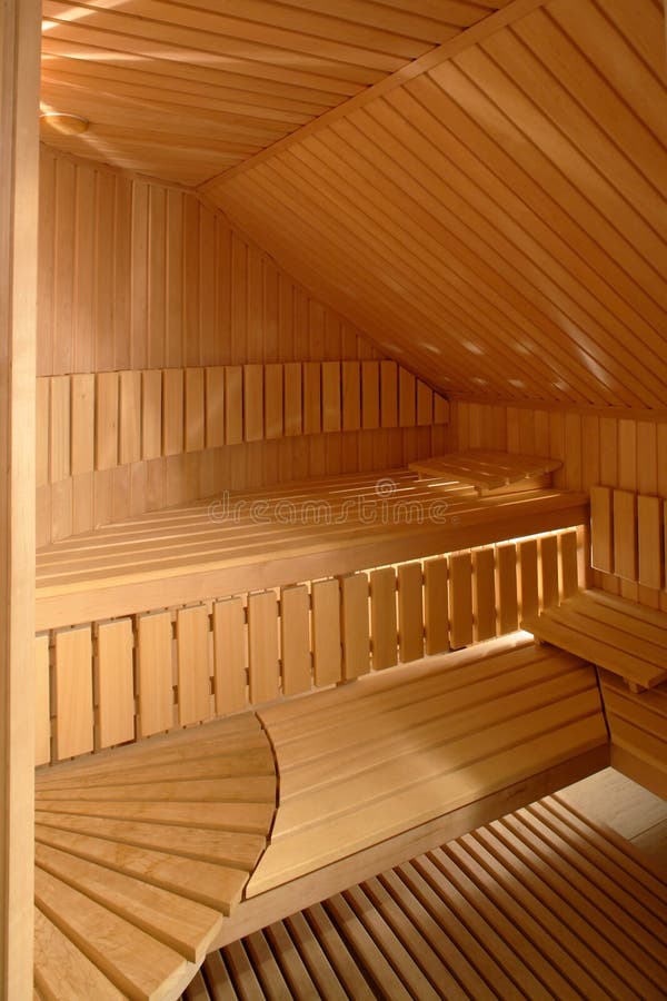 Sauna Interior stock image. Image of inside, wood, clad - 1865195