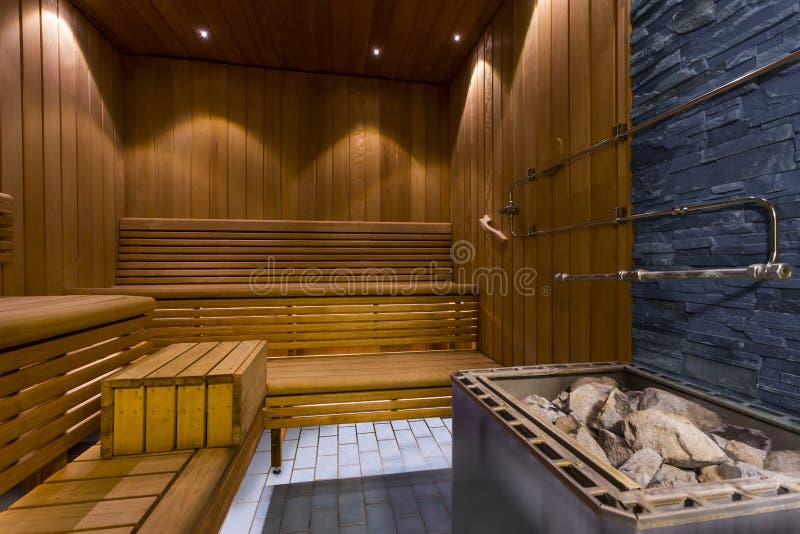 Sauna - Spa and massage stock image. Image of scandinavia - 74068797