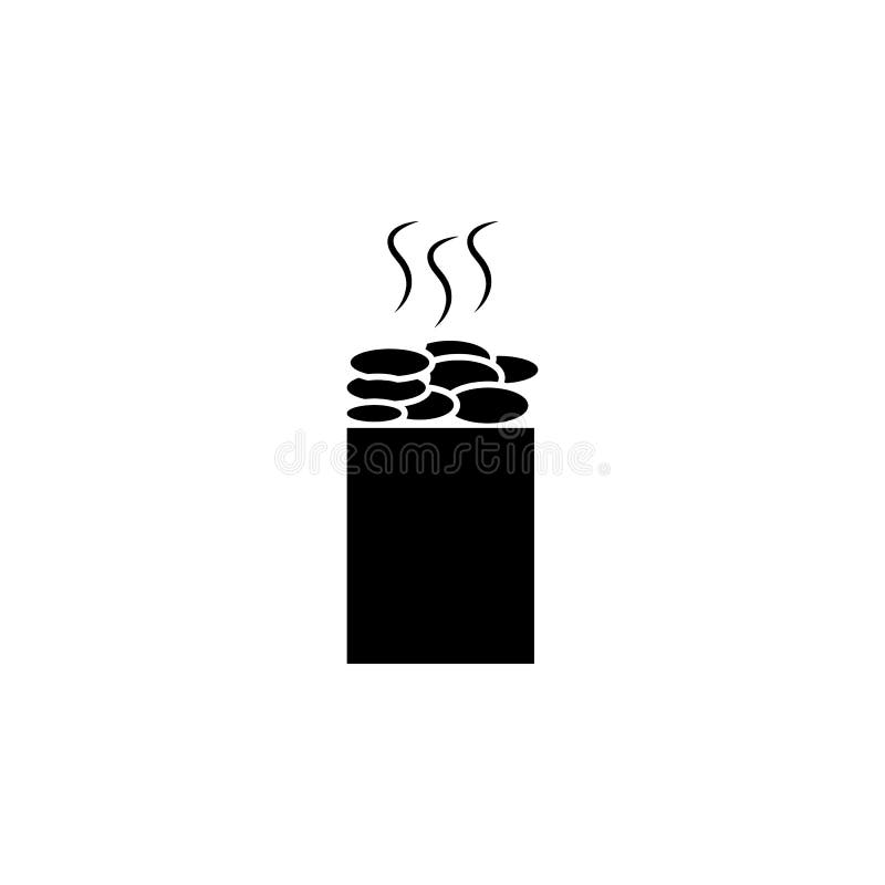 Sauna Stones Icon Bathroom And Sauna Element Icon Premium Quality