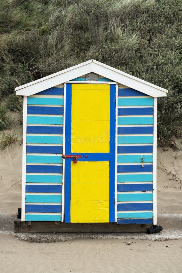 Saunton Sands Beach Huts stock image. Image of saunton - 36102189