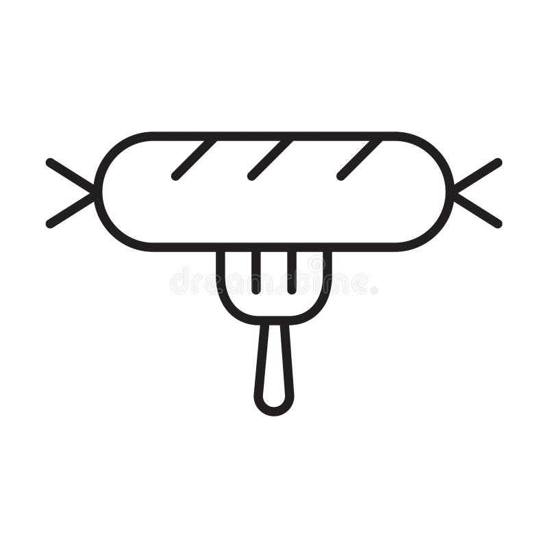 Sausage icon stock vector. Illustration of design, industrial - 337546481