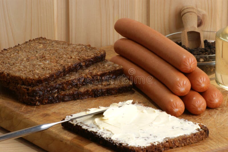 Sausage, Also Known As Knackwurst Stock Image - Image of junkfood ...