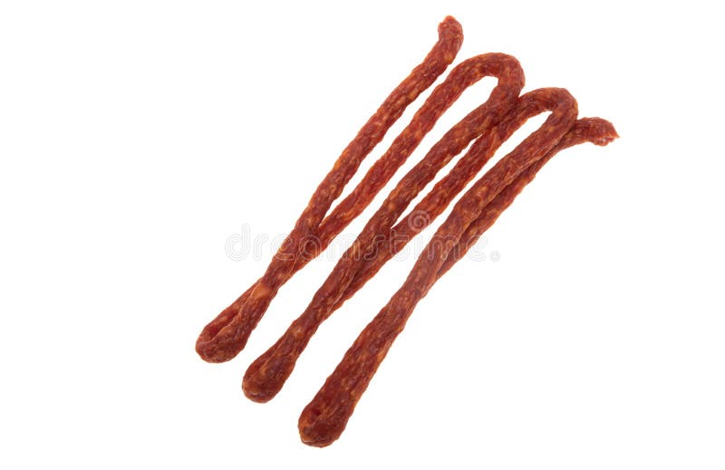 Sausage cabanos isolated stock photo. Image of diet - 203473848