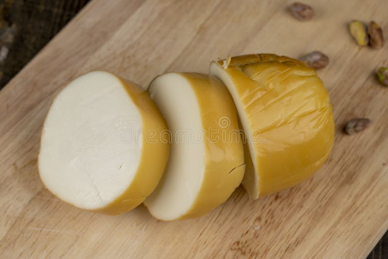 Sausage Cheese Made from Cow S Milk Stock Photo - Image of cooking ...
