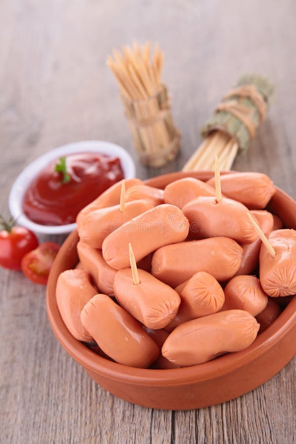 Sausage finger food stock image. Image of background - 46402177