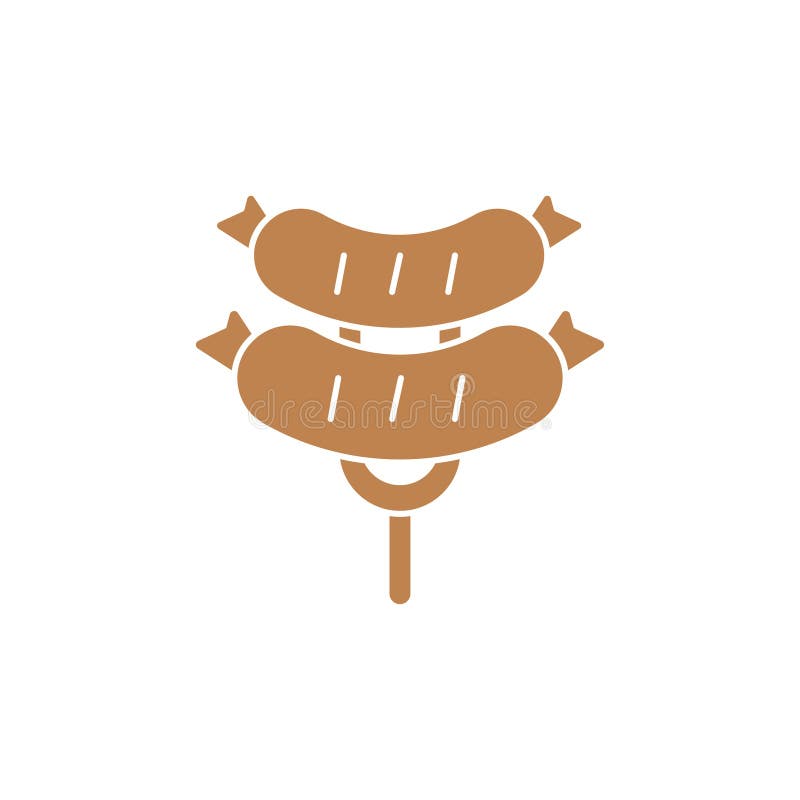 Sausage Icon Vector Design Templates Simple and Modern Stock Vector ...