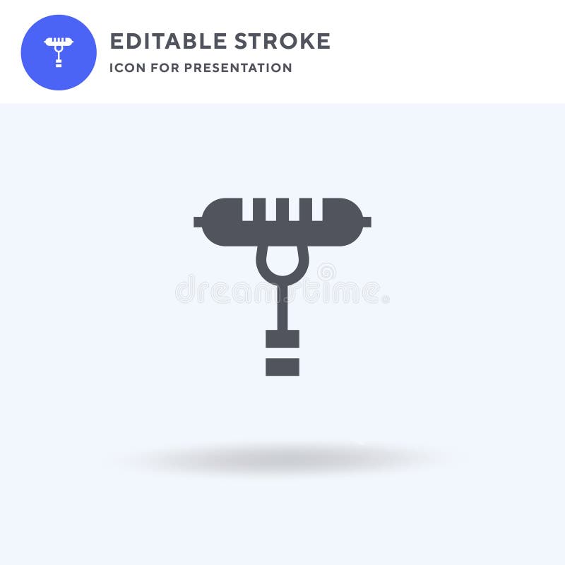 Sausage Icon Vector, Filled Flat Sign, Solid Pictogram Isolated on ...