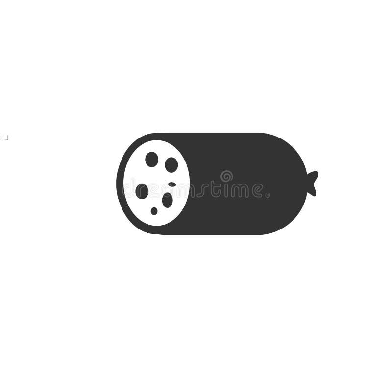 Sausage, icon, vector stock vector. Illustration of shop - 86182412