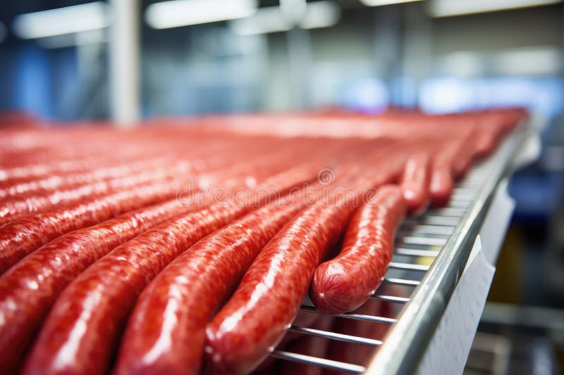 Sausage Manufacturing: a Tasty Assembly Line Stock Illustration ...