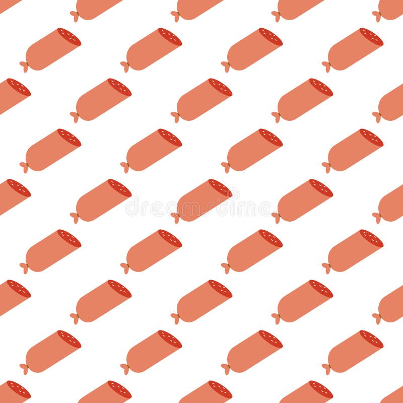 Sausage pattern seamless stock vector. Illustration of market - 78832210