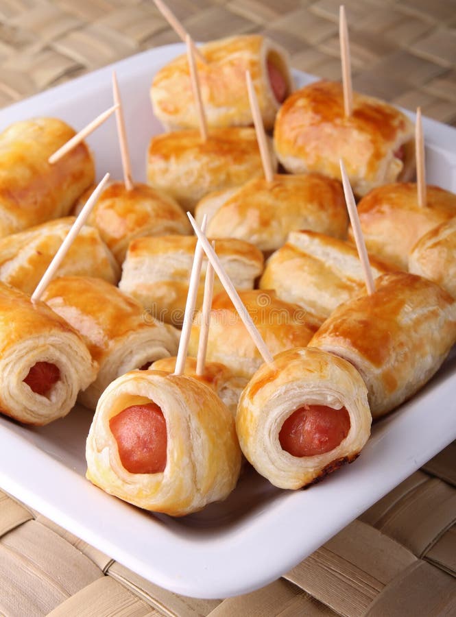 Sausage roll stock photo. Image of puff, buffet, appetizer - 19231400