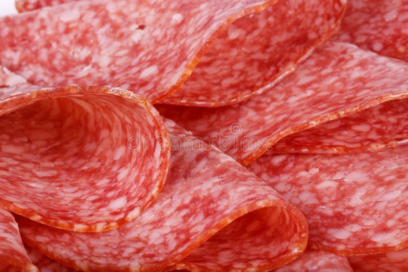 Sausage slices stock image. Image of studio, delicious - 8583967