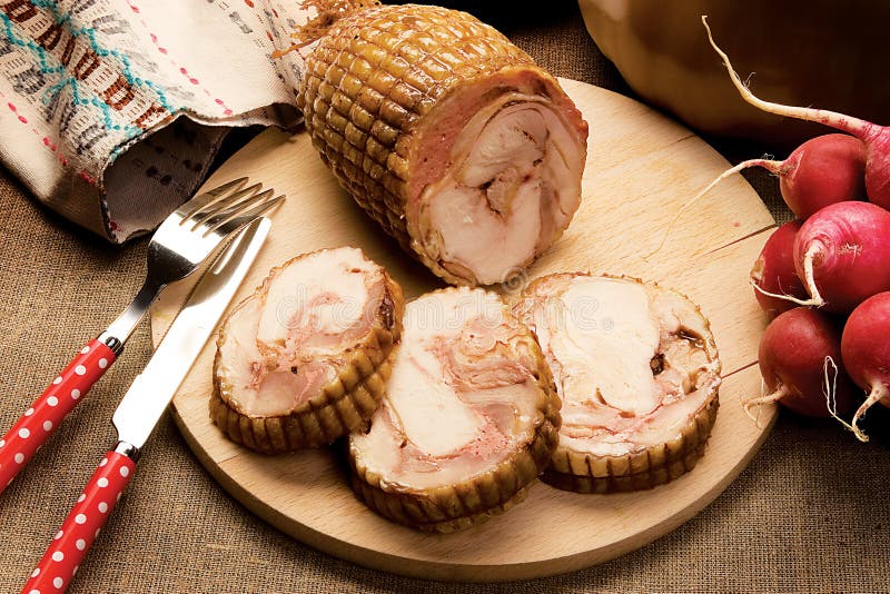 Sausage Specialties, Smoked Ham Knuckle Stock Image - Image of lard ...