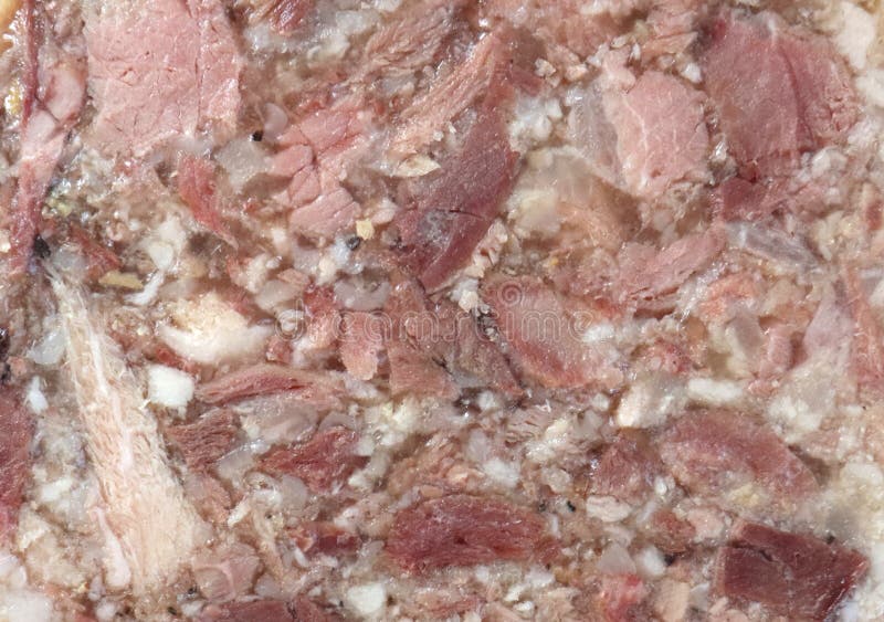 Sausage Texture Made from Small Pieces of Meat Stock Image - Image of ...