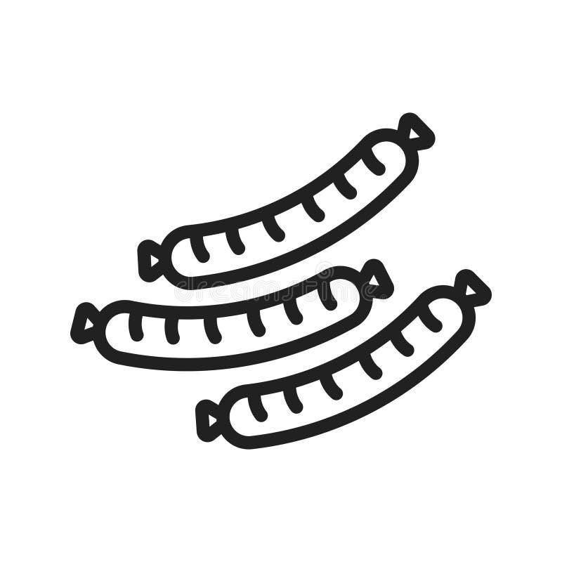Sausages Icon Vector Image Stock Vector Illustration Of Sausages Vector 278393875