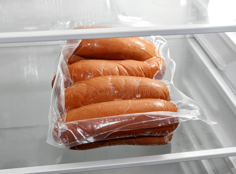 Sausages in a package stock photo. Image of ingredient - 283102270