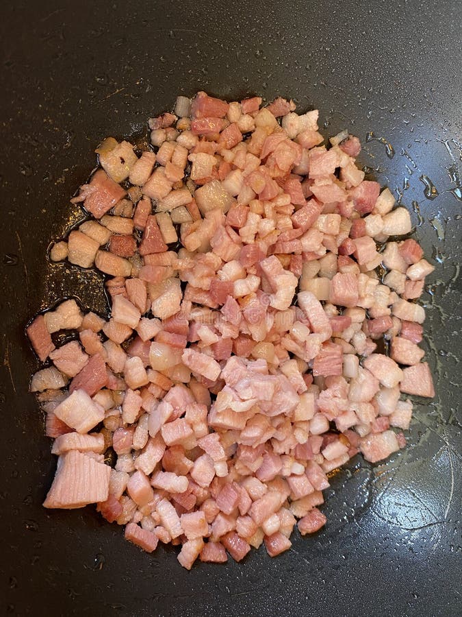 Sauted pig meat stock photo. Image of healthy, calorie - 187385548