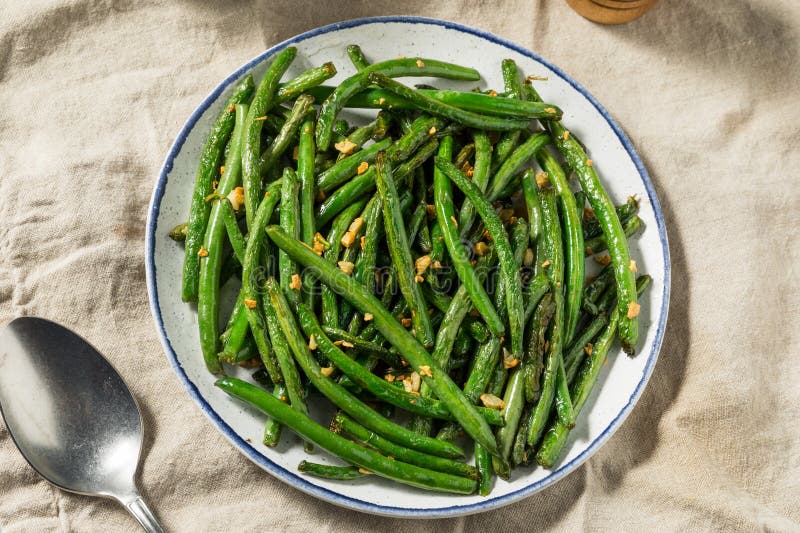 Sauteed Asian Garlic Green Beans Stock Photo - Image of delicious ...