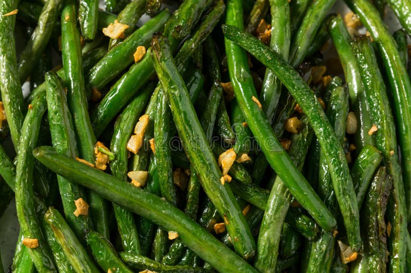 Sauteed Asian Garlic Green Beans Stock Image - Image of cooking, green ...