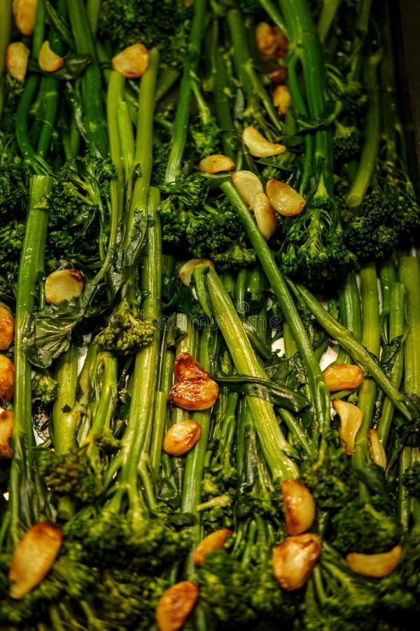 Sauteed Garlic Broccoli Rabe Stock Photo - Image of broccolini, meal ...