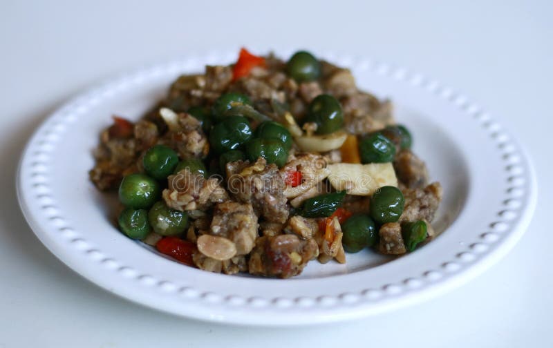 Red Oncom stock image. Image of traditional, slice, tempeh - 156277777