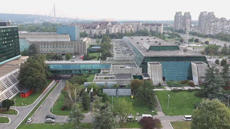 Sava Center Belgrade banque de vidéos. Vidéo du belgrade - 133047662