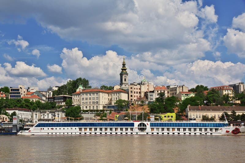 Sava River in the Center of Belgrade, Serbia Editorial Stock Image ...