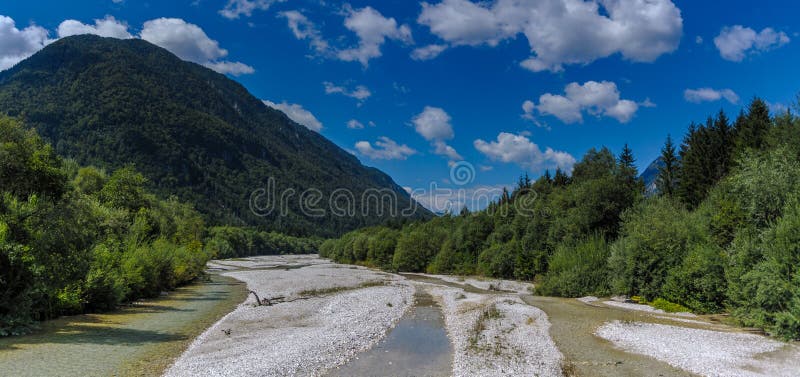 Sava river near Mojstrana stock photo. Image of triglav - 62230340