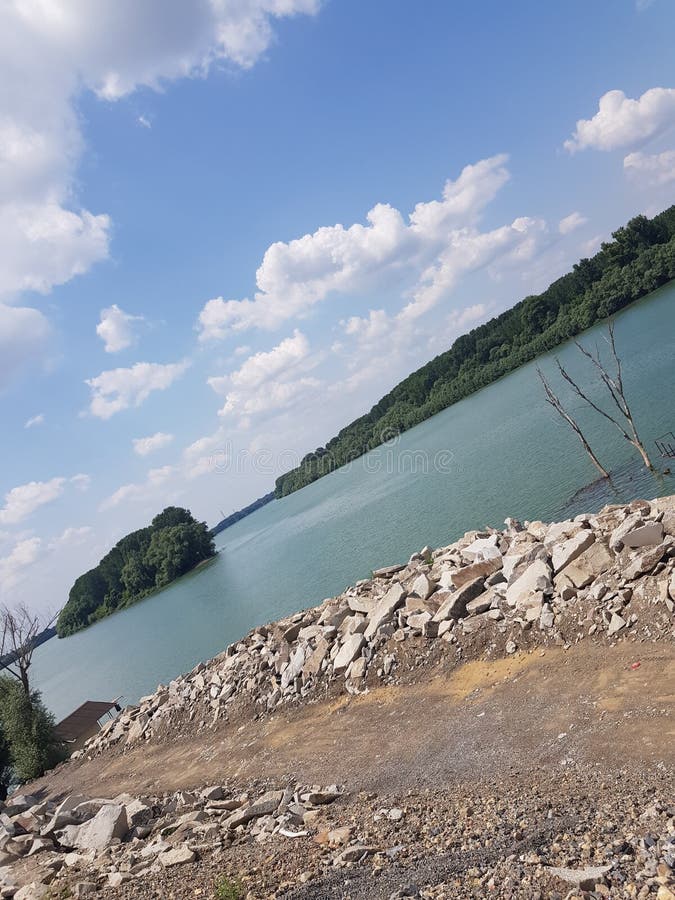 Sava River Obrenovac Serbia Stock Image - Image of sava, terrain: 247409061