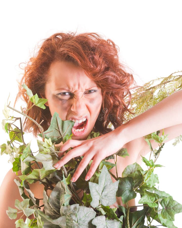 Savage girl snarling stock photo. Image of hate, attack - 13128326