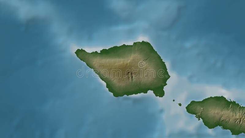 Savaii Island. Samoa. Physical Stock Illustration - Illustration of ...