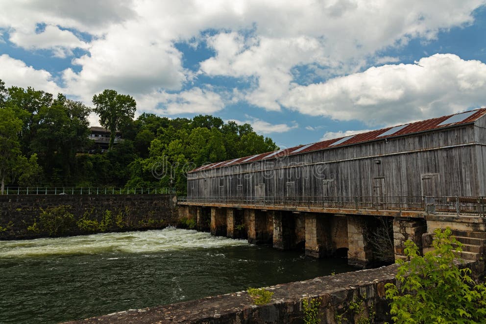 Savannah Canal Building in Augusta Stock Image - Image of vacation ...
