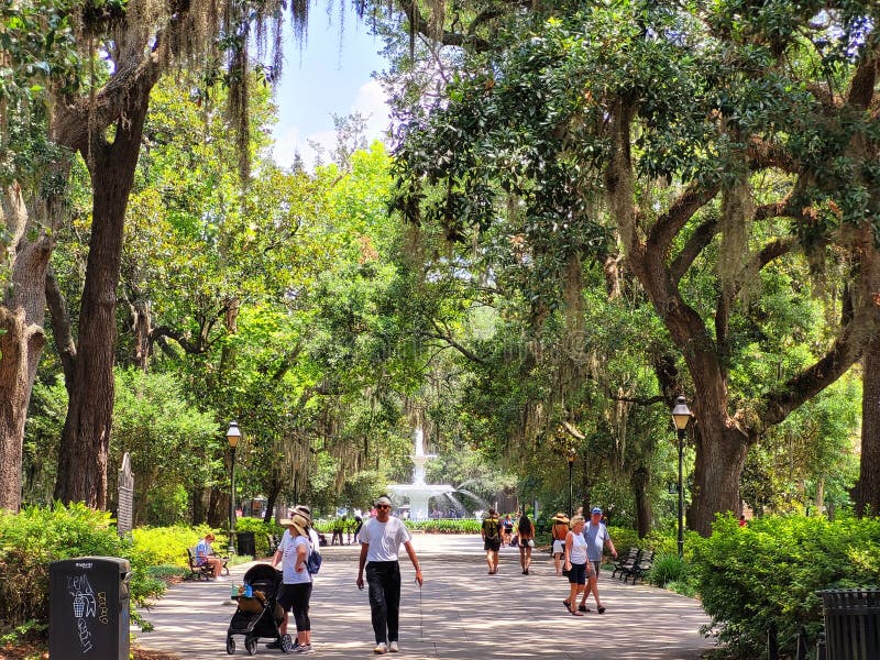 Savannah Georgia tourism editorial image. Image of spring - 260711735