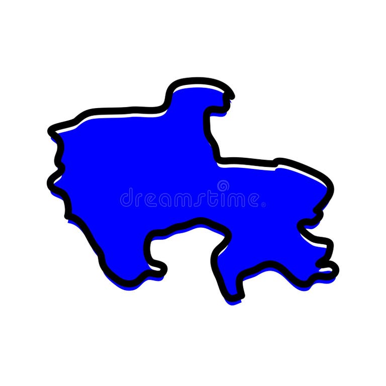 Savannah Region of Ghana Vector Map Graphic Stock Vector - Illustration ...