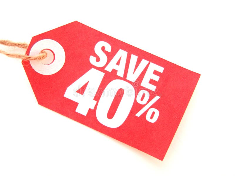 Save 40 stock photo. Image of forty, commerce, percent - 10456986