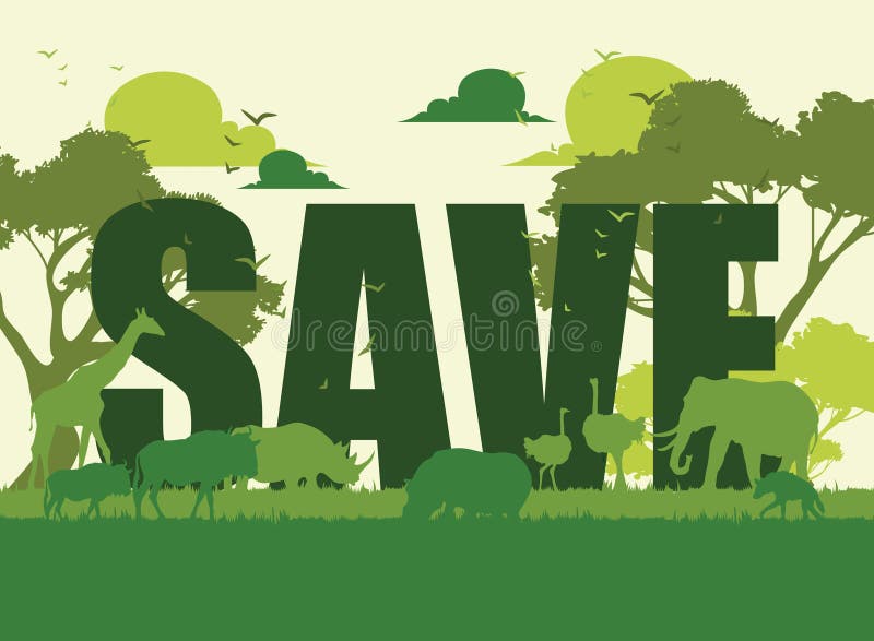 Save Forest Save Animals Stock Illustrations – 2,904 Save Forest Save ...