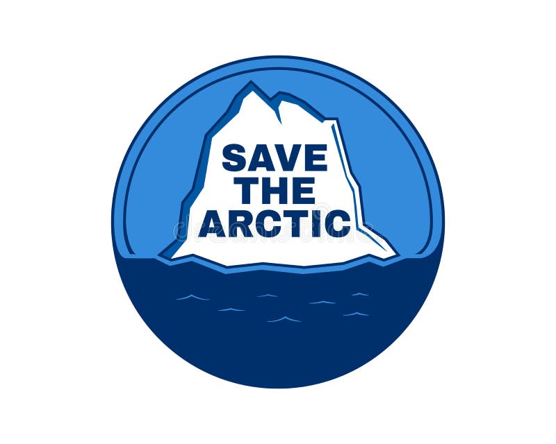 Save the arctic stock vector. Illustration of abstract - 207552341