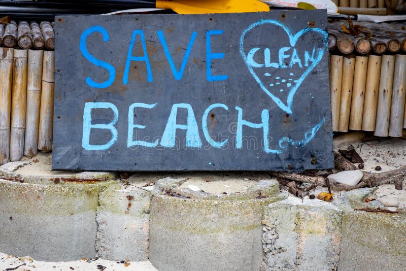 Save the beach stock photo. Image of sign, concept, summer - 29744108