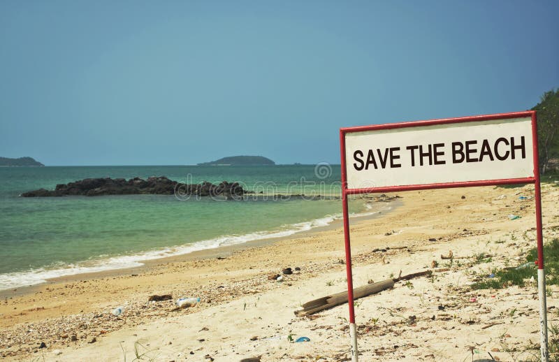Save the beach stock photo. Image of sign, concept, summer - 29744108
